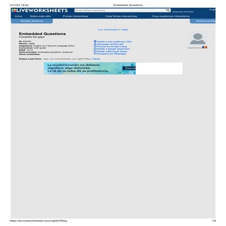 Embedded questions | PDF