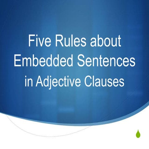 Embedded sentences for 217 midterm | PPTX | Movies | Entertainment