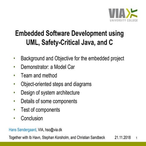 Embedded softwaredevelopment hcs | PPT