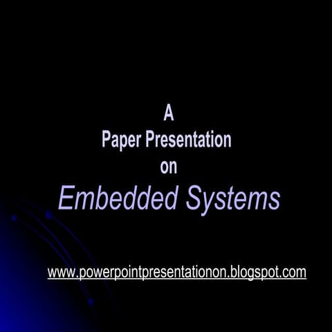 Embedded system | PPT