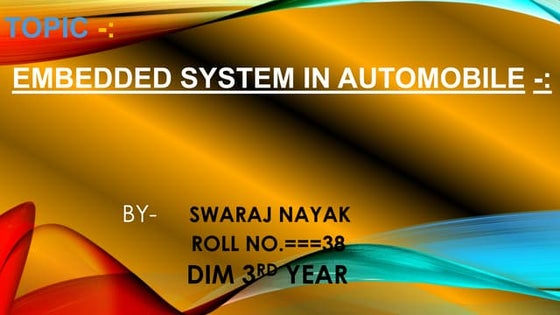 Seminar on Advanced Driver Assistance Systems (ADAS).pptx | Auto Safety Technologies | Auto ...