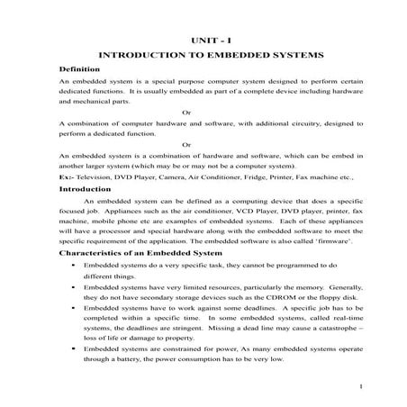 Embedded Systems Notes Pdf 
