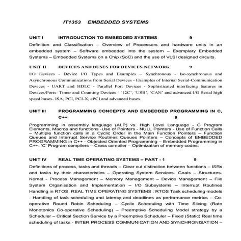 Communication Interface of The Embedded Systems