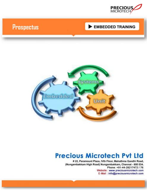 Embedded systems course - student resume template | PDF | Operating Systems | Computer Software ...