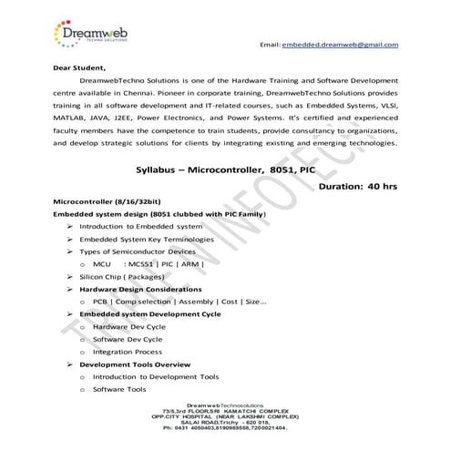 Embedded training | PDF