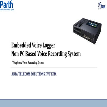 Embedded Voice Logger | PPTX