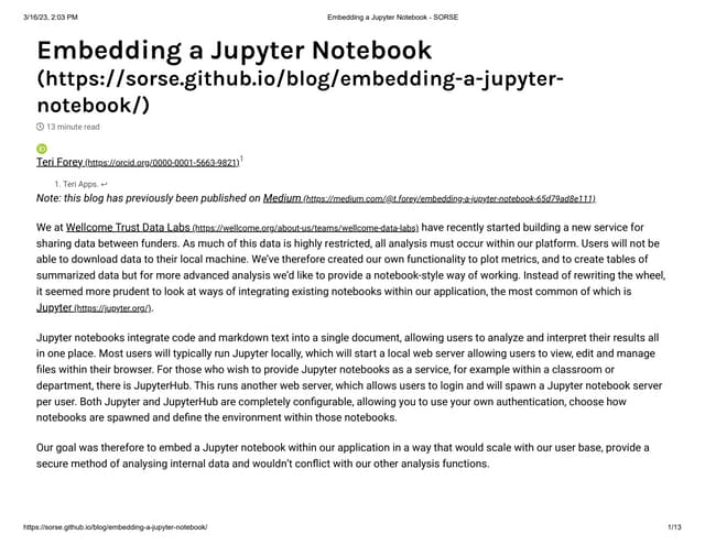 Embedding a Jupyter Notebook - SORSE.pdf Embedding a Jupyter Notebook - SORSE.pdf