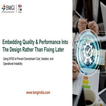 Embedding Quality and Performance into the Design Rather Than Fixing ...
