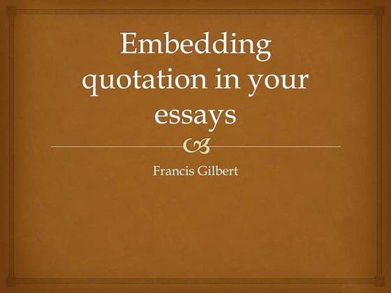 Blending quotations | PPT