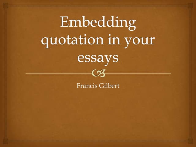 Blending quotations | PPT