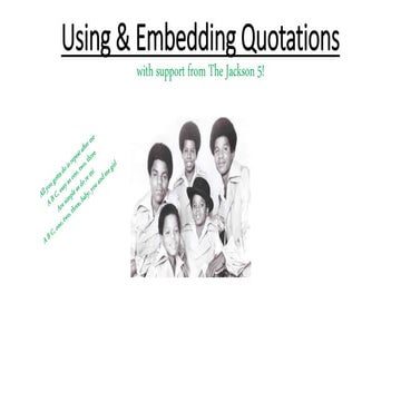 Embedding Quotations | PPTX