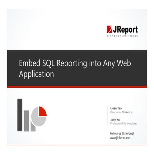 Embed SQL Reporting into Any Web Application | PPT