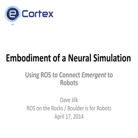Embodiment of a neural simulation | PDF | Robotics | Technology & Computing