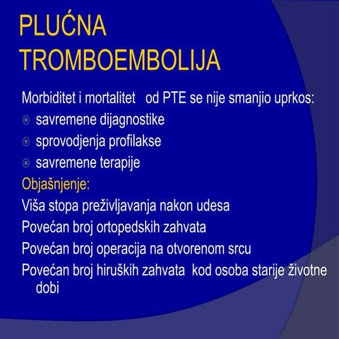 Embolija pluca | PPT
