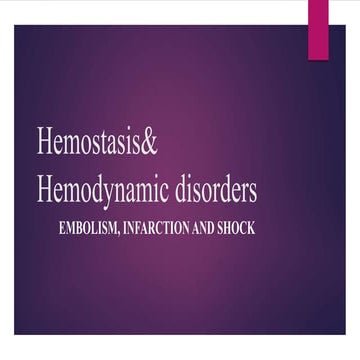 6 hemodynamic disorders | PDF