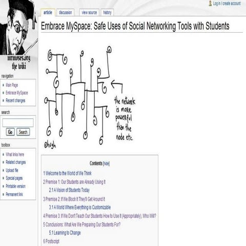 Embrace MySpace: Safe Uses of Social Networking Tools with Students | PPT
