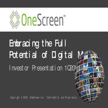 OneScreen | PPT