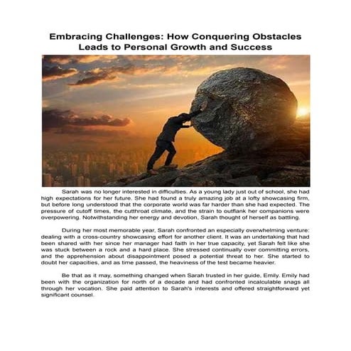 Embracing Challenges_ How Conquering Obstacles Leads to Personal Growth ...