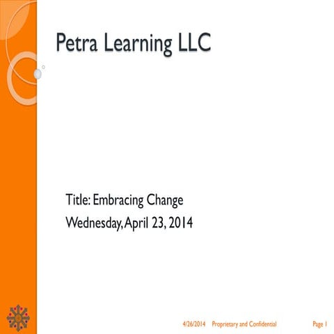Embracing change | PPTX