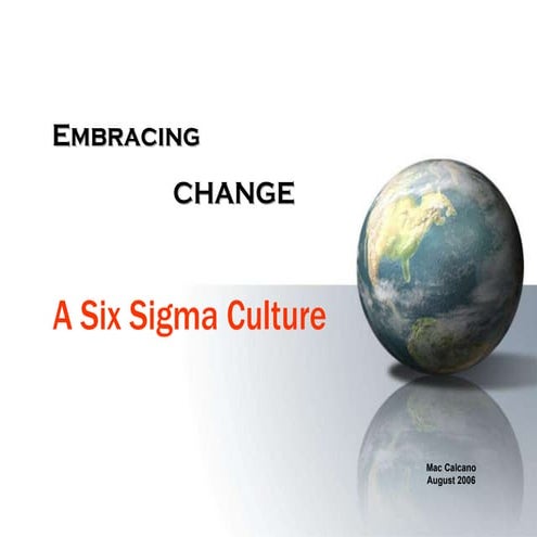 Embracing change plant presentation | PPT