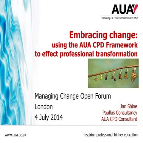 Managing Change Open Forum: Embracing change | PDF