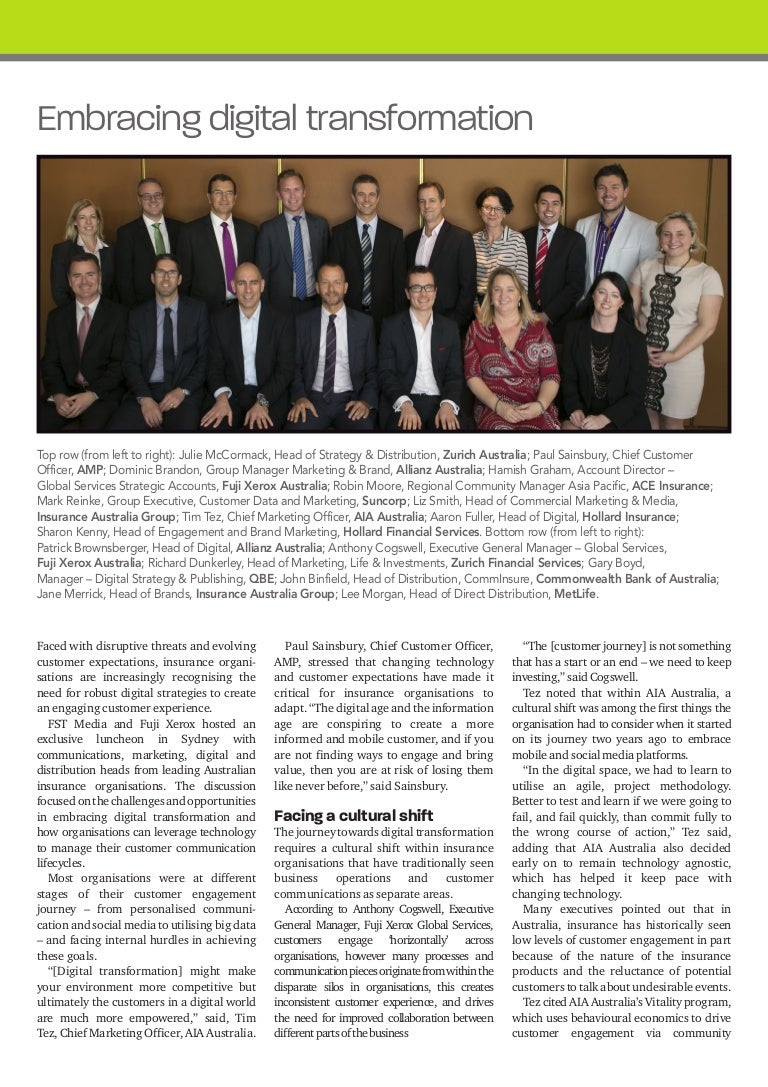 Embracing Digital Transformation Oct 2014