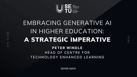 A Strategic Approach: GenAI in Education | PPT