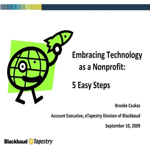 Embracing Technology As A Nonprofit Ct Beardsley Presentation | PPT