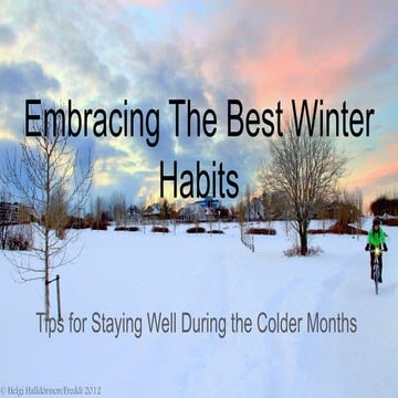 Making The Most of The Best Winter Habits | PDF