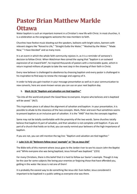 Pastor Brian Markle: An Ottawa Community Resilient Beacon of Hope | PDF