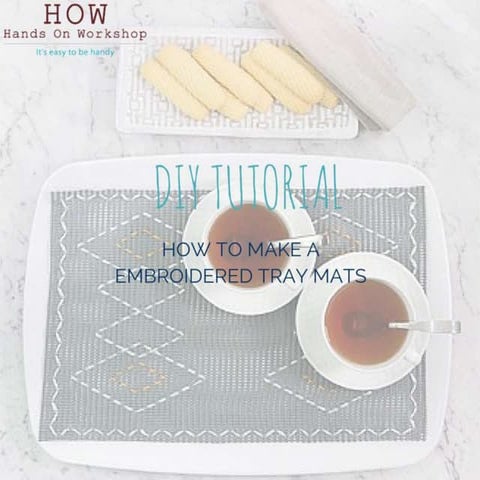 Embroidered tray mats | PPT