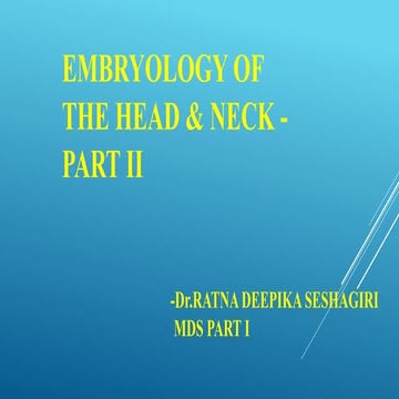 Embrylogy of head and neck part 2 | PPT