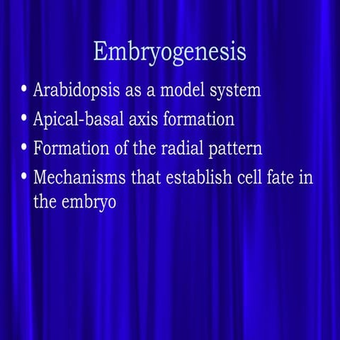 Embryogenesis | PPT