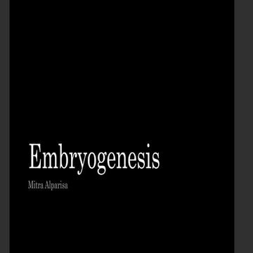 Embryogenesis | PPTX