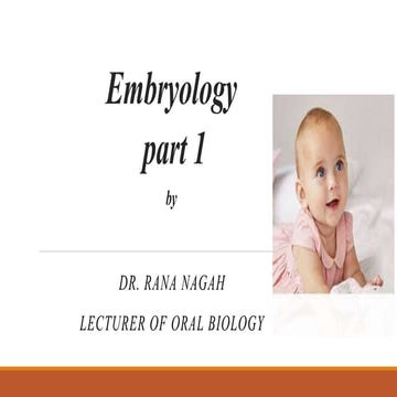 Embryology 1 slidshare | PPTX