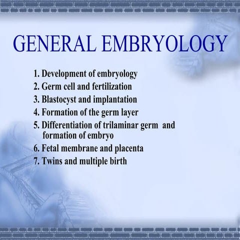 Embryology 2 | PPT