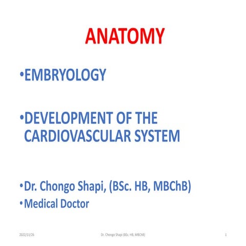 Development of Heart (Embryology) | PPTX