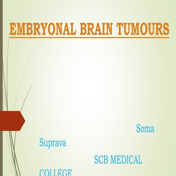 Embryonal brain tumours | PPT