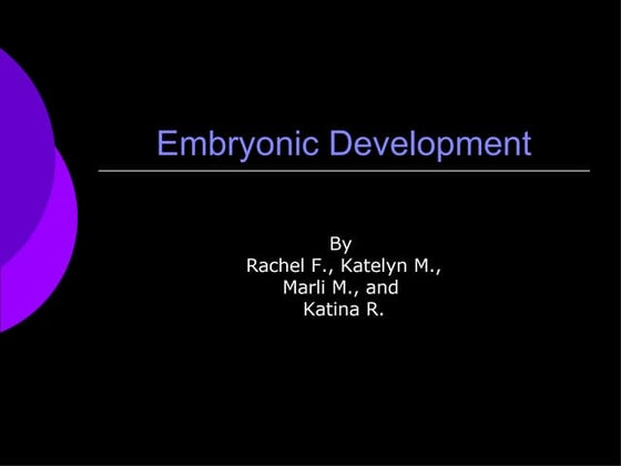 Human embryonic development | PPT | Infertility | Reproductive Health