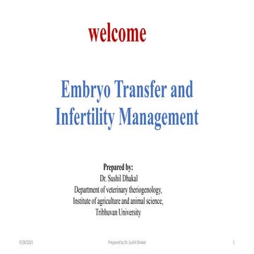 Embryo transfer and infertility management | PPT