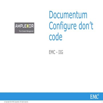 EMC ECD Documentum D2 | PPTX