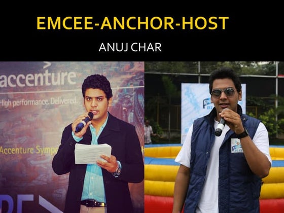 Event Anchor/Host/Emcee/MC Girish Profile | PPT