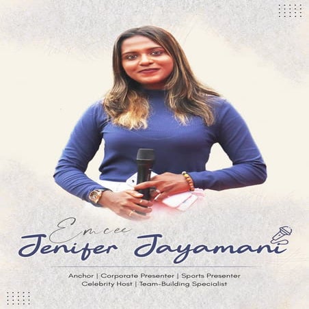 Female Emcee Jennifer | Professional Anchor from Chennai for Corporate ...