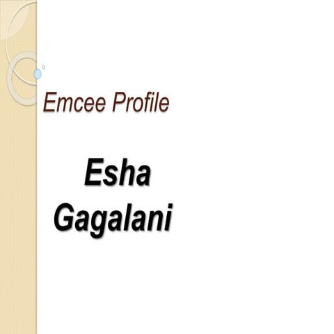 Emcee profile | PPTX