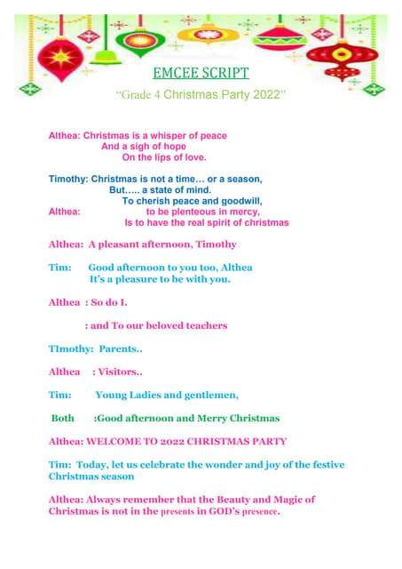 script for emceeing.docx | Wedding | Personal Celebrations & Life Events