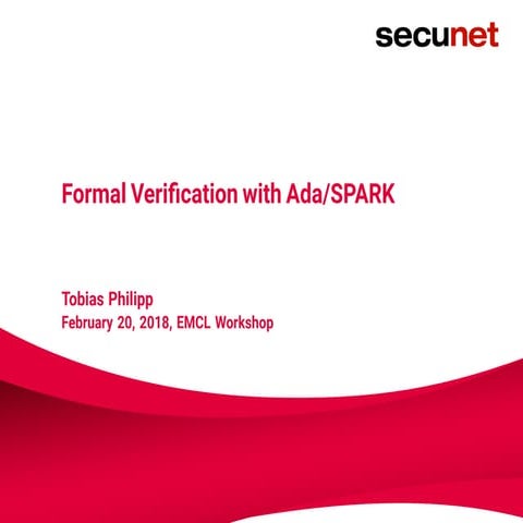Formal Verification with Ada/SPARK | PDF