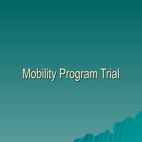 mobility program cbl (2).pptfinal | PPT | Physical Therapy | Wellness