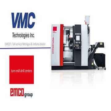 EMCO Milling - Turning Machines | PPTX | Woodworking | Arts and Crafts
