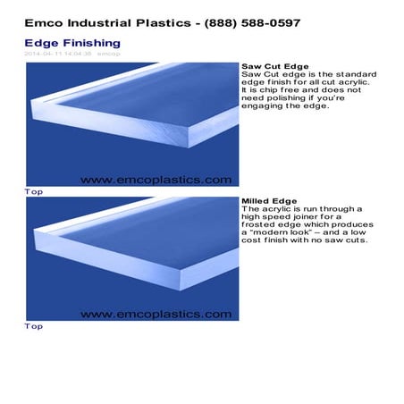 Edge Finishing , Acrylic Plastic | PDF