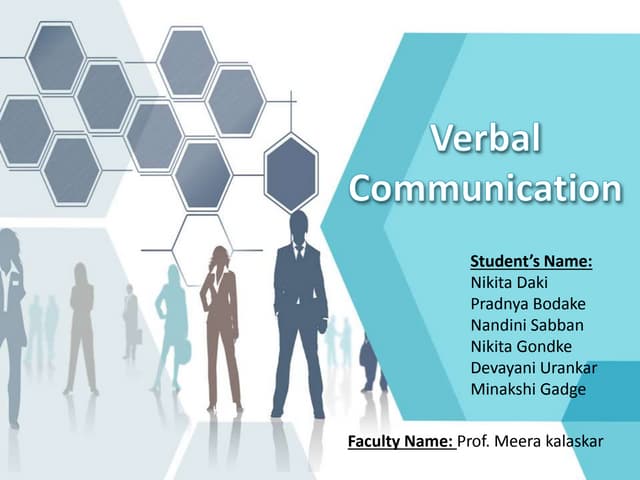 Verbal Communication | PPTX